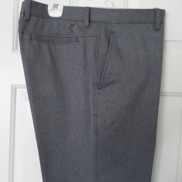 Ashworth | Pants | Ashworth Mens Flat Front Flannel Gray Golf Pant ...